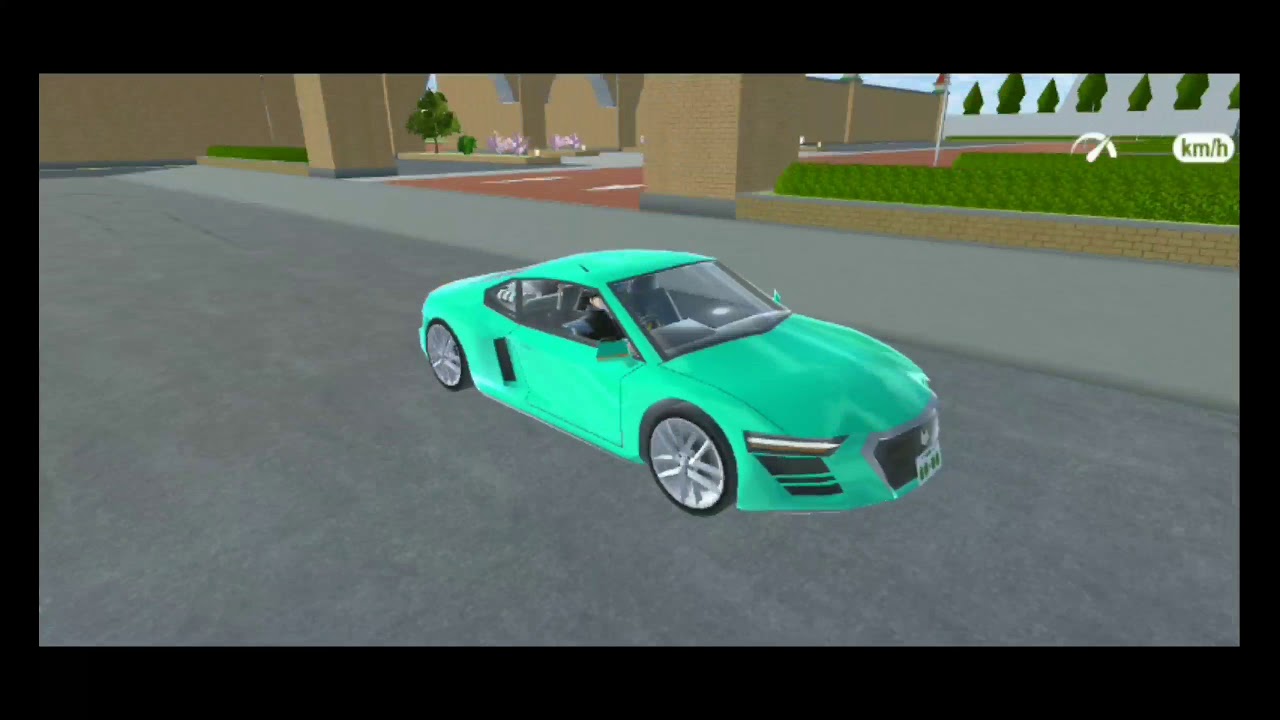 SAKURA SCHOOL SIMULATOR audi R8 V9 #crash test - YouTube