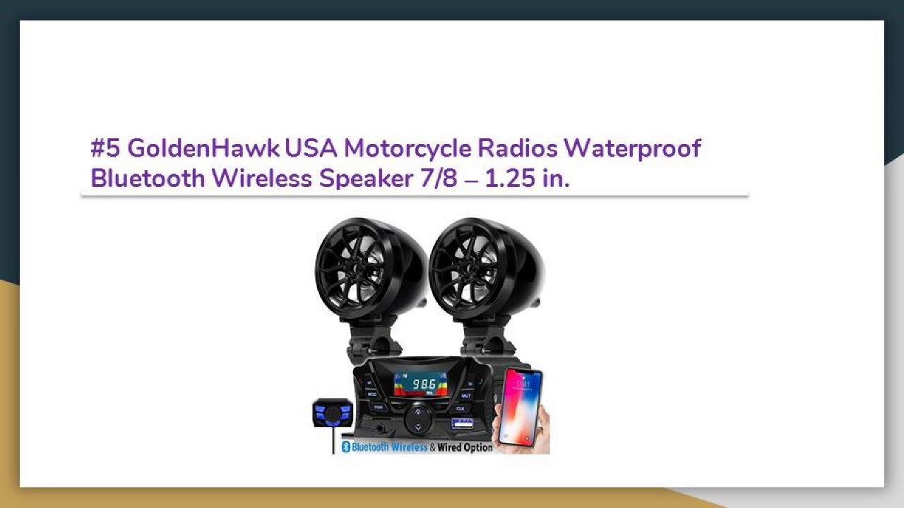 Top 10 Best Motorcycle Radios in 2019 Review - YouTube