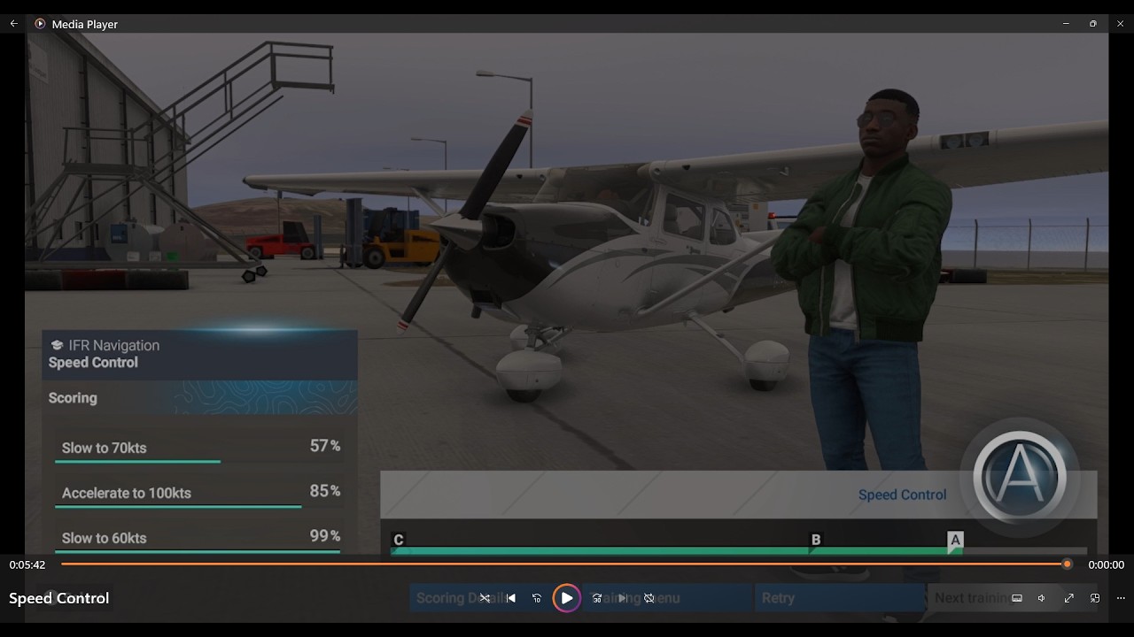 MSFS 2024:Activities: Flight Training: IFR Navigation: Speed Control ...