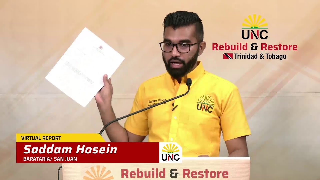 UNC VIRTUAL REPORT: MP Saddam Hosein. – Oct 11, 2021 - YouTube