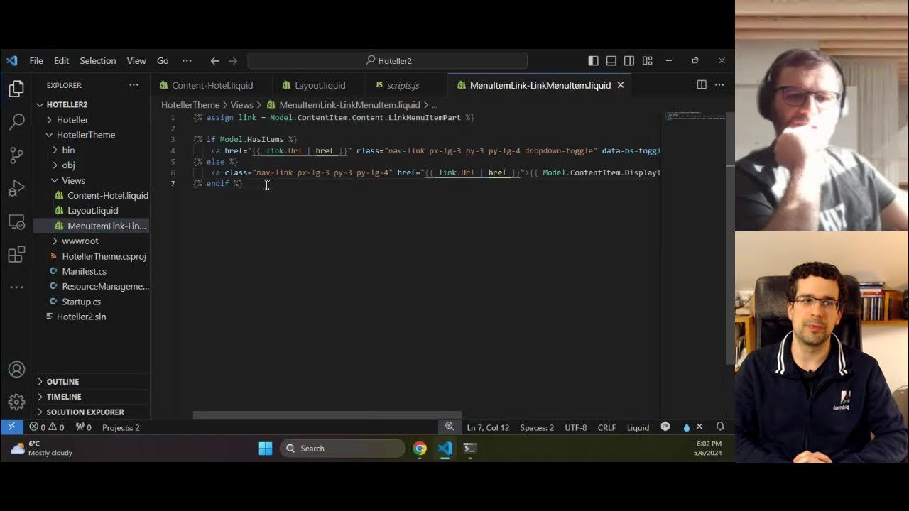 Theme development with Zig - Orchard Core Pair Programming by Lombiq - YouTube