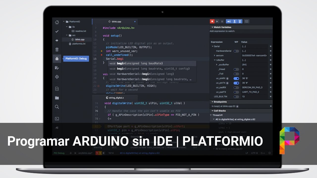 CÓMO PROGRAMAR ARDUINO sin IDE PLATFORMIO - YouTube