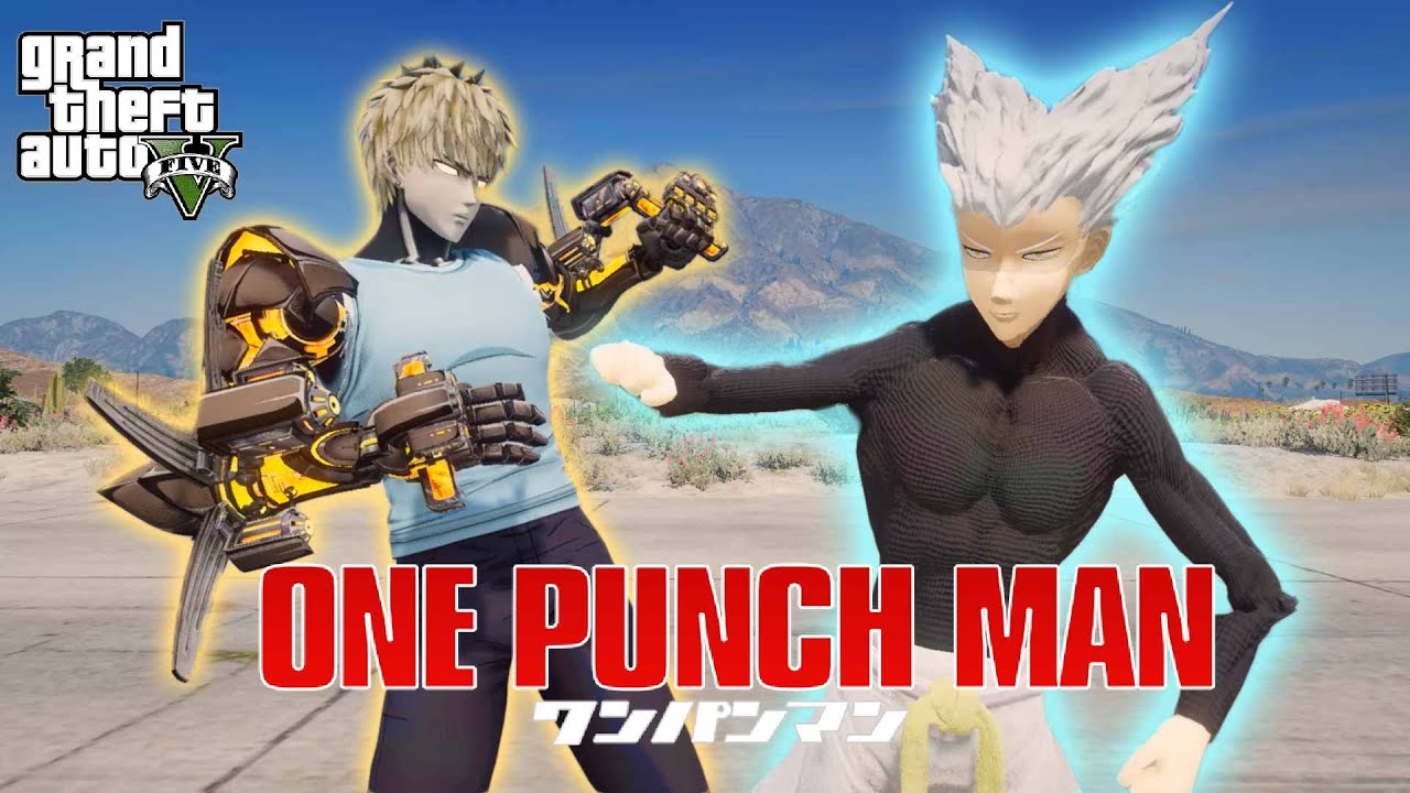GTA 5 - Genos vs Garou Fight | One Punch Man - YouTube