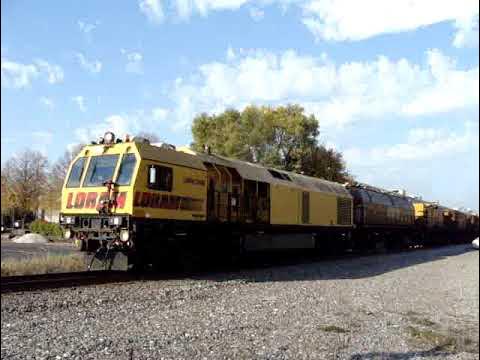 Loram Rail Grinder working on the CN at south Duplainville on 10-23-22 - YouTube