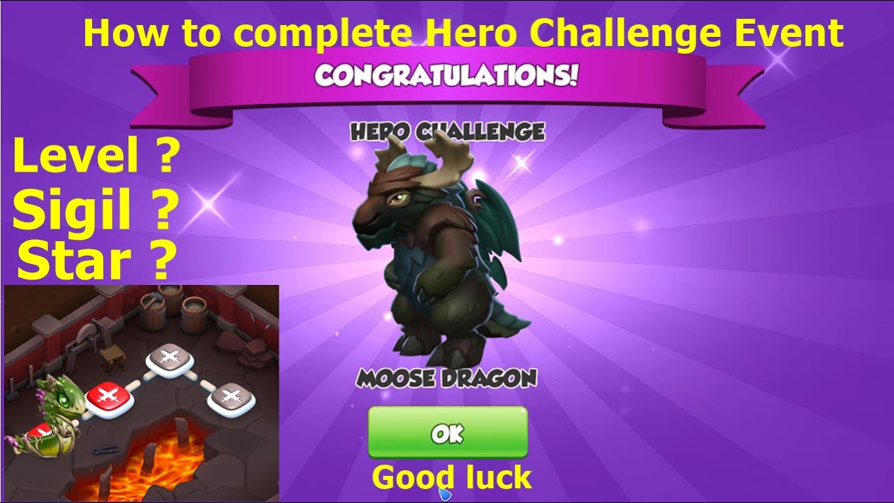 How to complete Moose Dragon Hero challenge event-Dragon Mania legends ...