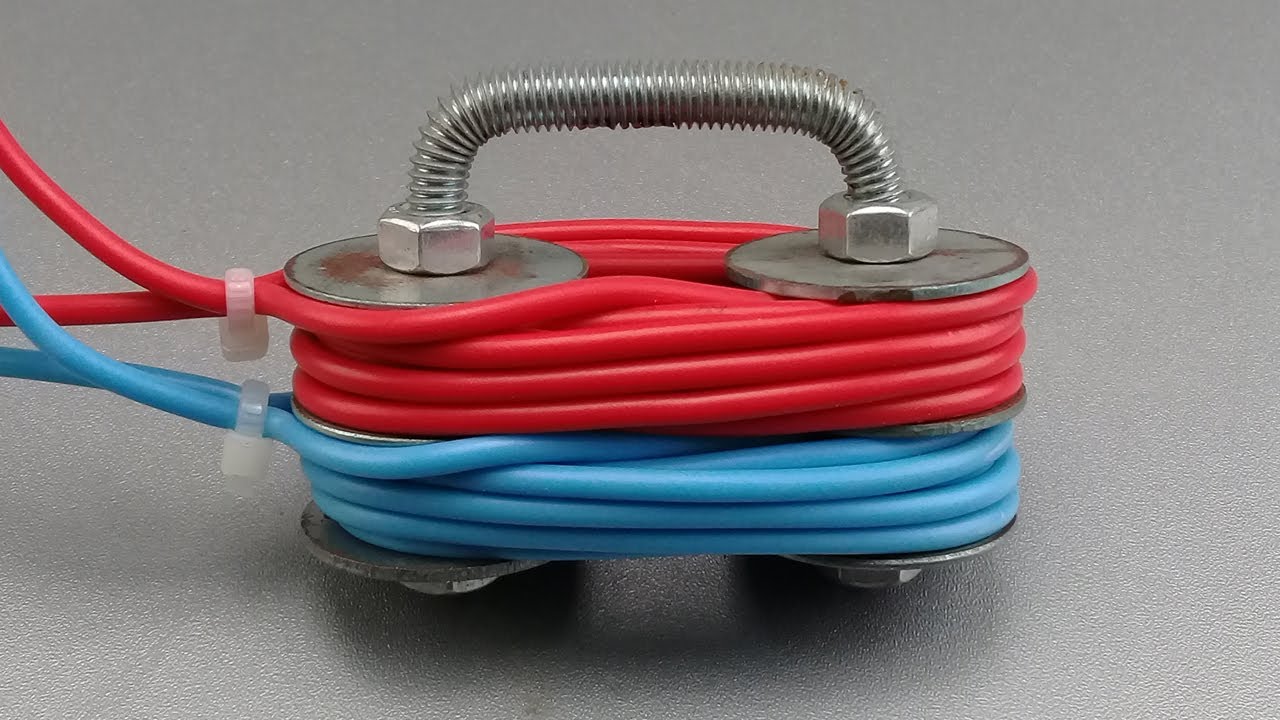I turn 0.75 mm wire cable into 80w generator use free electric energy ...