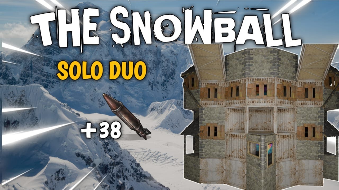 ''The New Snowball Base 2024''-Solo base bunker l Rust Base Design 2024 ...