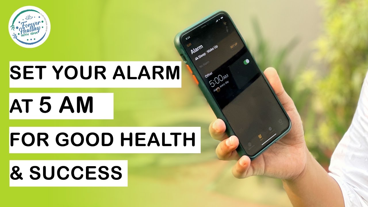 Set your ALARM at 5 am for Good Health & success - YouTube