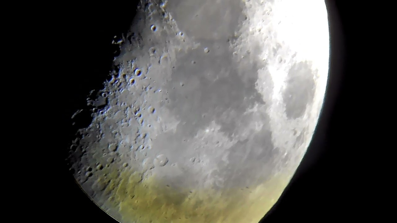 Moon Clip - 180X Shot With Homemade Newtonian #shorts - YouTube