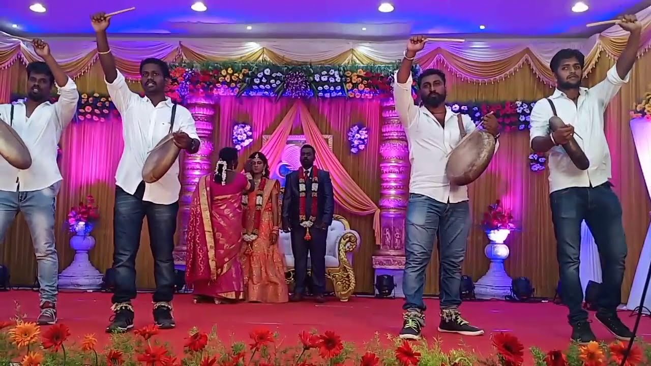 Parai Attam - Marriage Reception - Tamil Thaai Parai Isai Kuzhu - YouTube