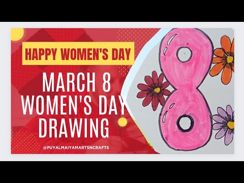 Women's Day special March 8 Drawing | International women's day drawing ...