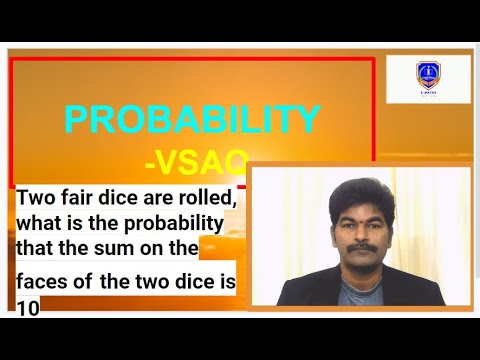 Two fair dice are rolled, what is the probability that the sum on the ...