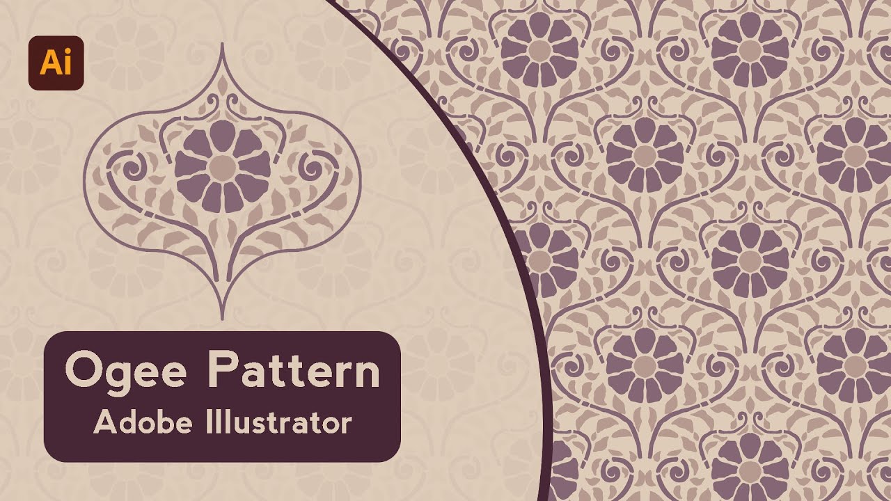 How to Make Ogee Patterns in Adobe Illustrator (Step-by-Step Tutorial ...