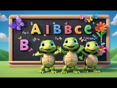 Three Baby Turtles Say A B C | Learn ABCs with Turtles | Fun Alphabet ...