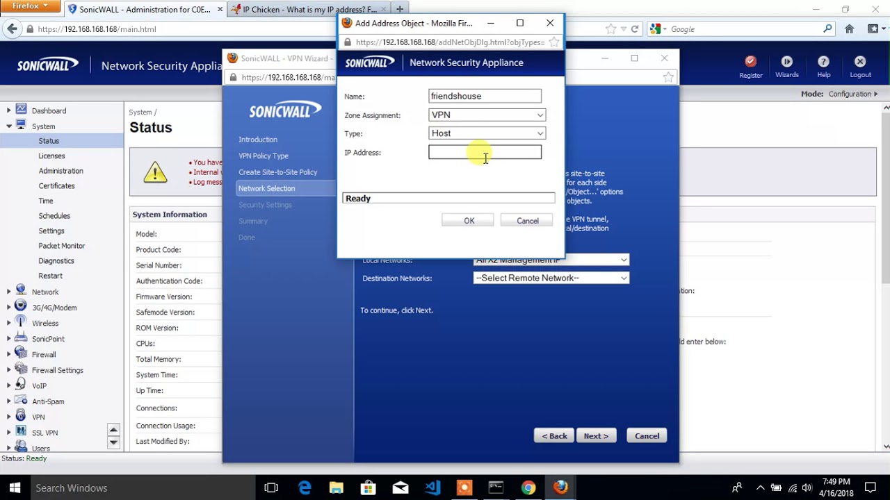 sonicwall setup part 5 - YouTube