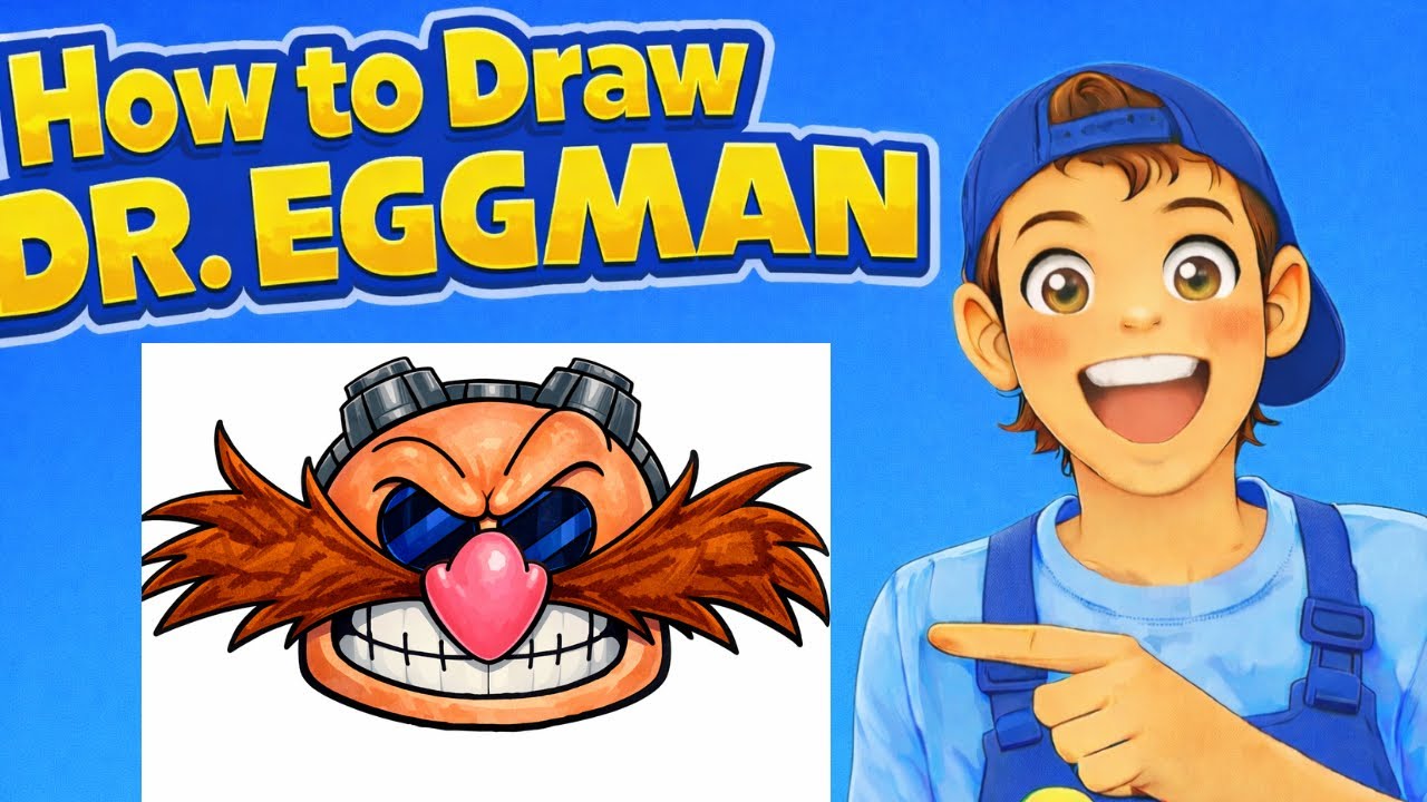 HOW TO DRAW EGGMAN! (EASY FOR KIDS!) - YouTube
