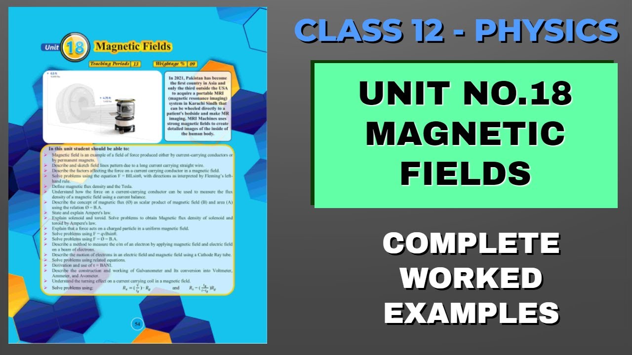 XII Physics Worked Examples | Ch# 18 Magnetic Fields - YouTube