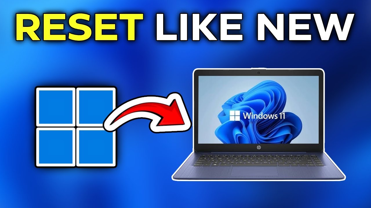 How To Make Laptop Like New Again (EASY Full Reset) - YouTube