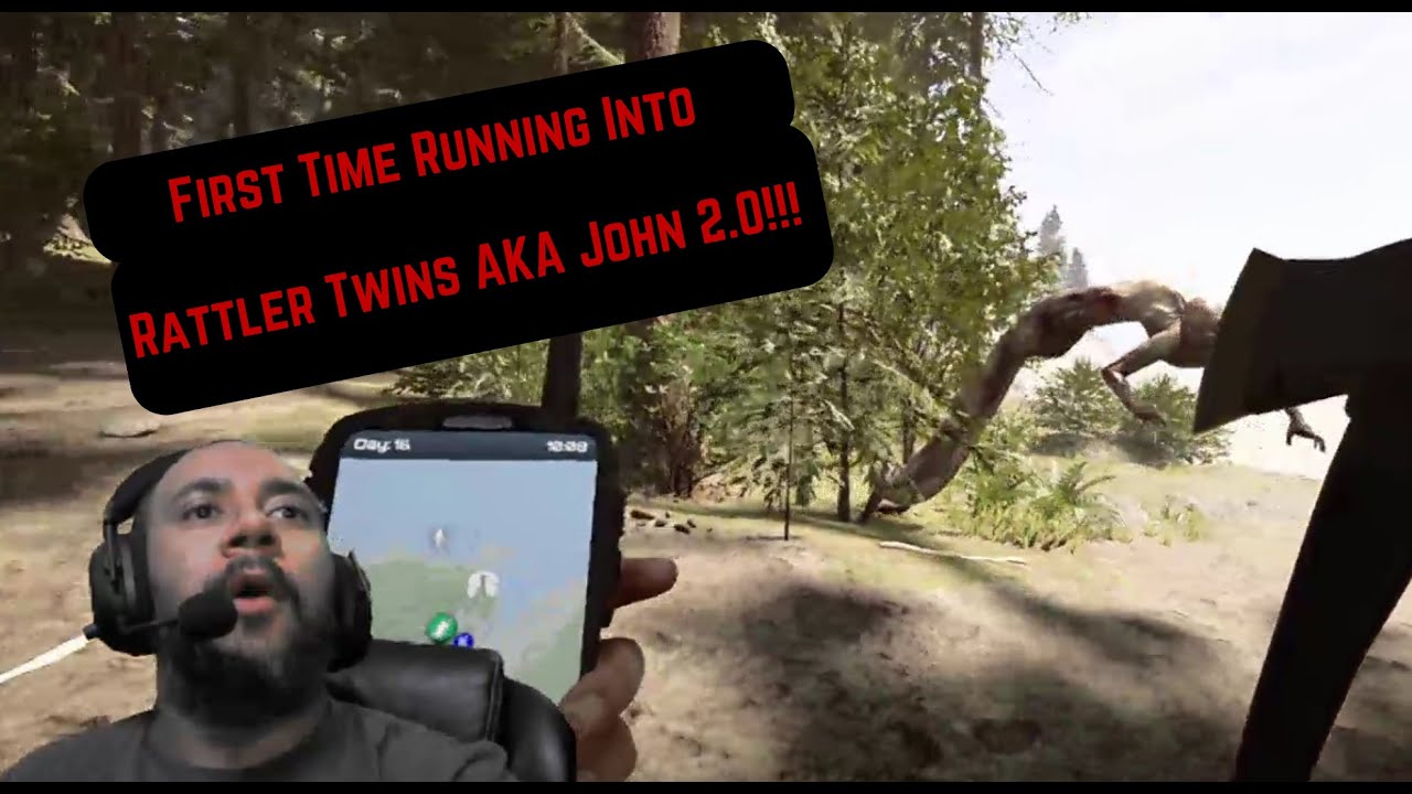 My first run-in with Rattler Twins AKA John 2.0! - Sons Of The Forest ...