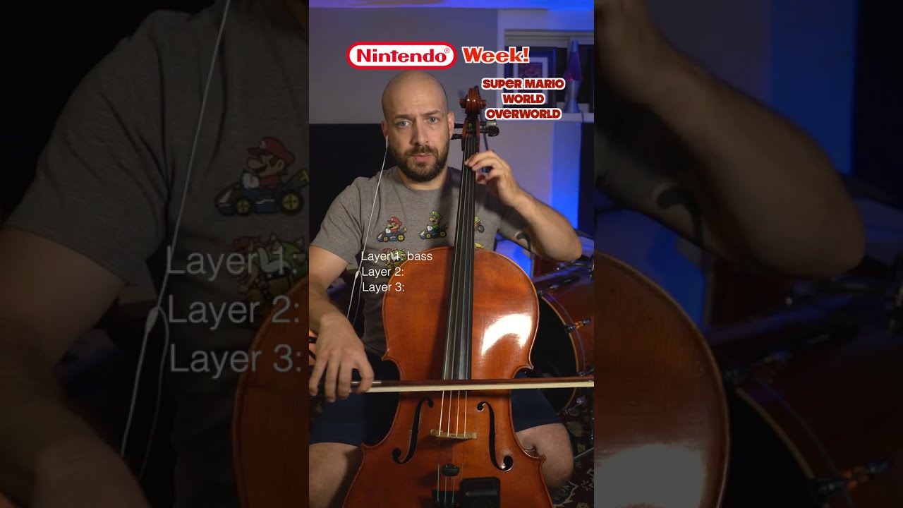 CELLO LOOP - Super Mario World Overworld #shorts - YouTube