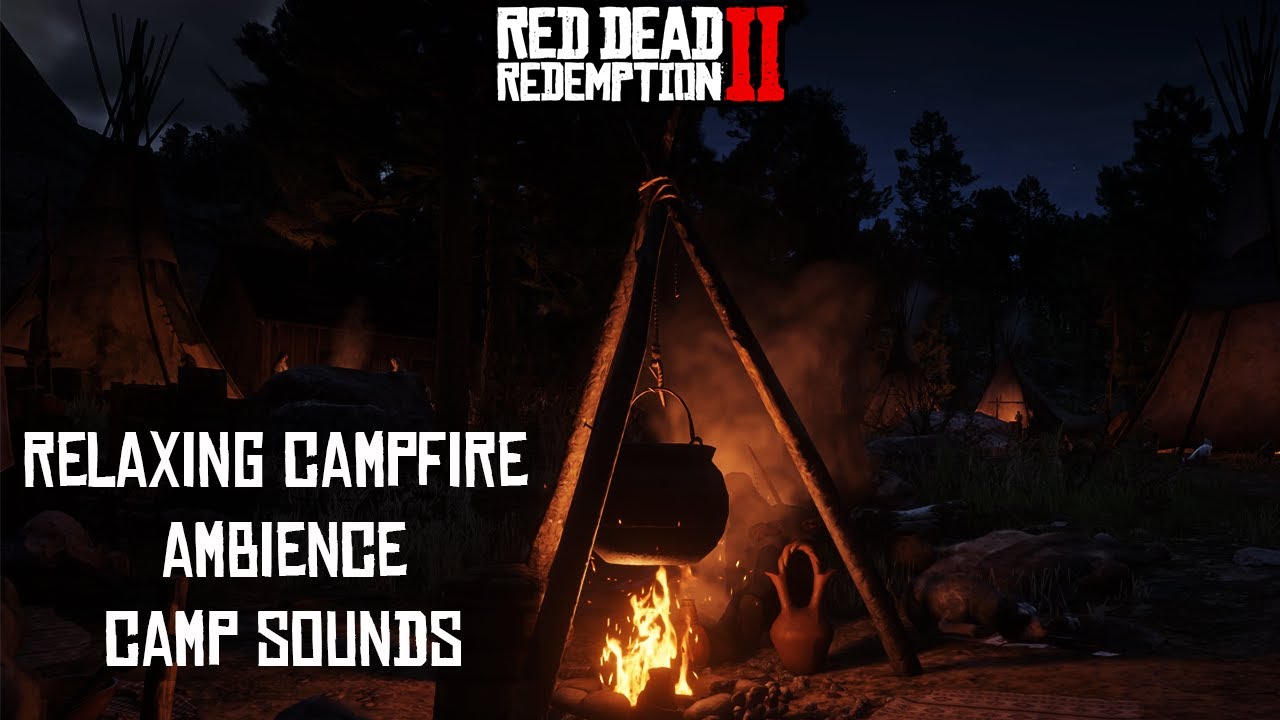 🔥Red Dead Redemption 2 | Wapiti Indian Reservation Campfire and Night ...