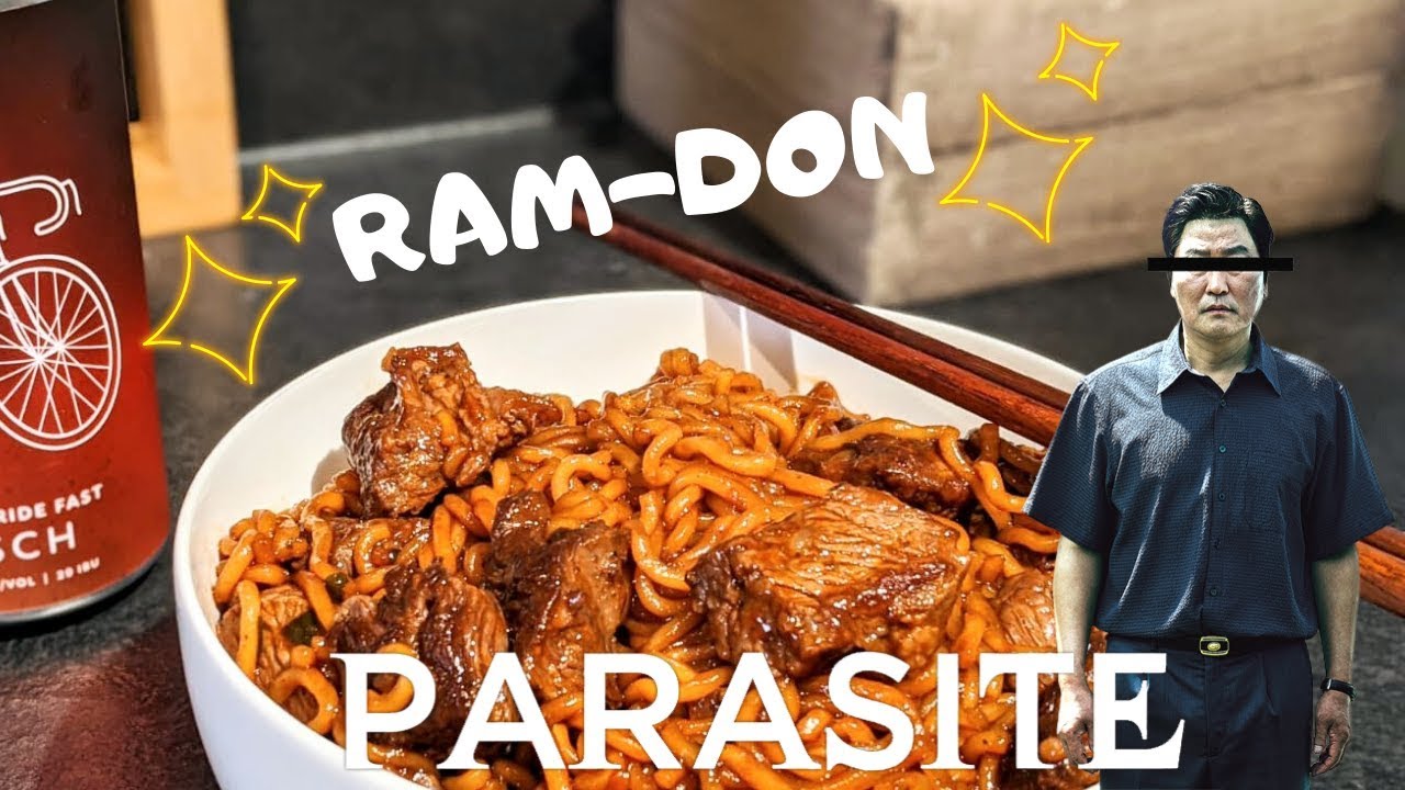[ENG] MOVIE "Parasite" Ram-Don Steak Jjapaguri Noodles - The Tipsy ...