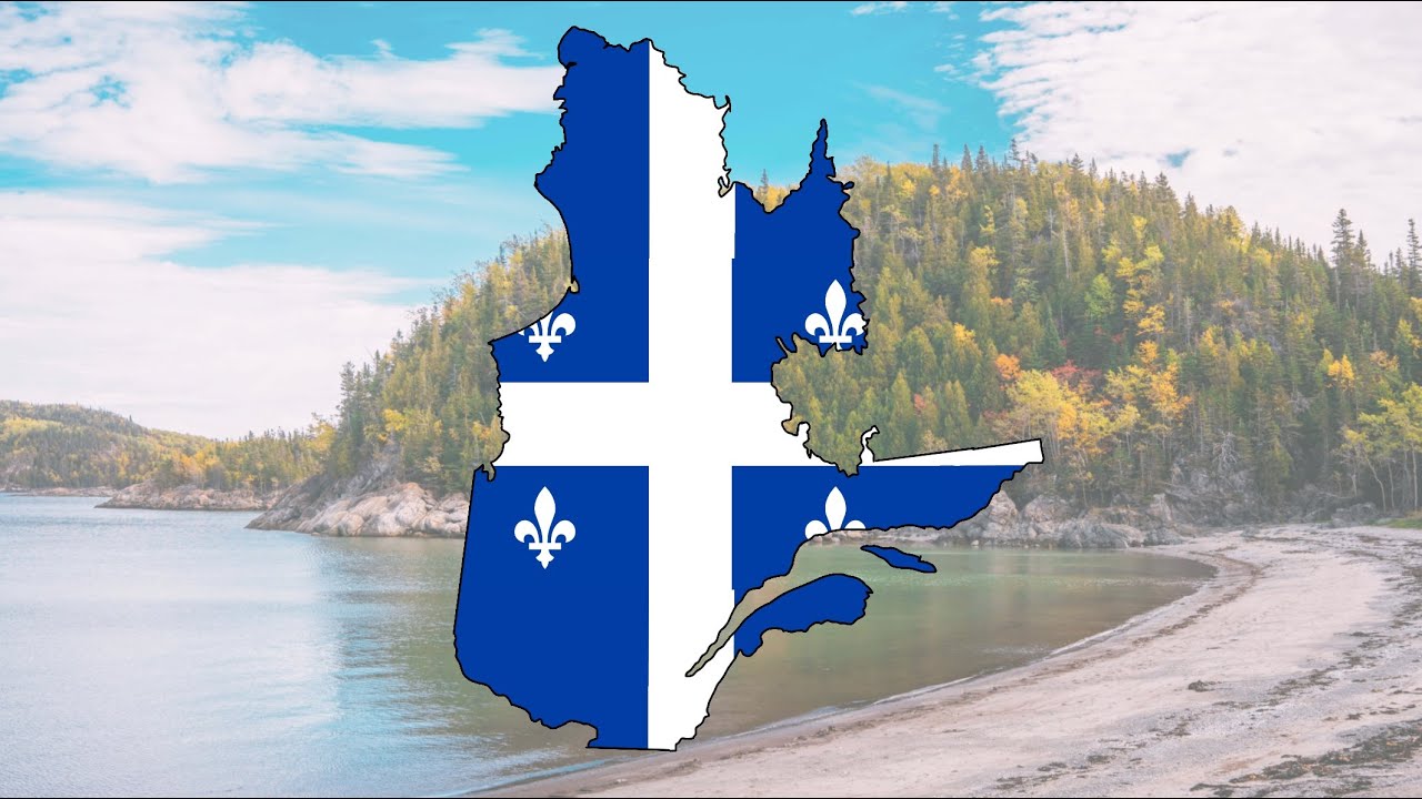 Quebec - Flag Map Speedpaint - YouTube