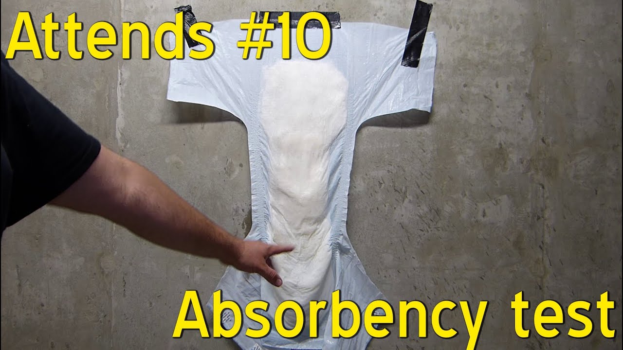 Attends #10 Adult Brief Absorbency Test - YouTube