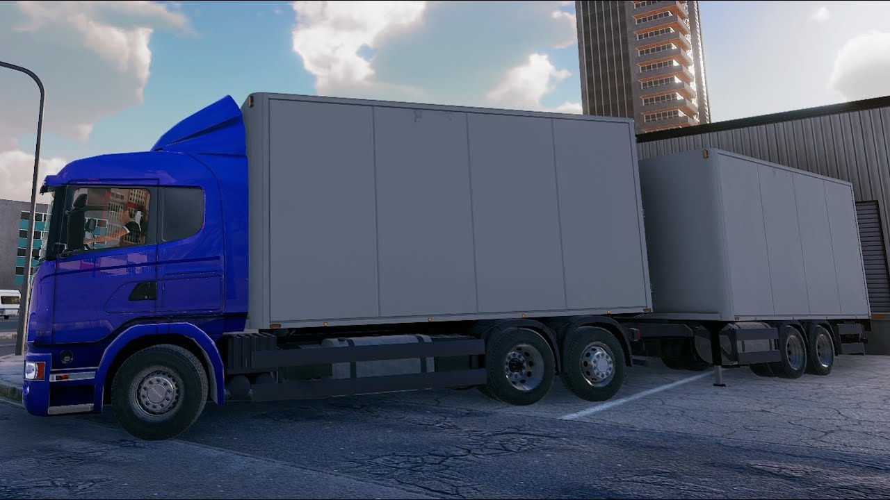 Truck and Logistics Simulator / Talk and Drive Truck and Trailer - YouTube