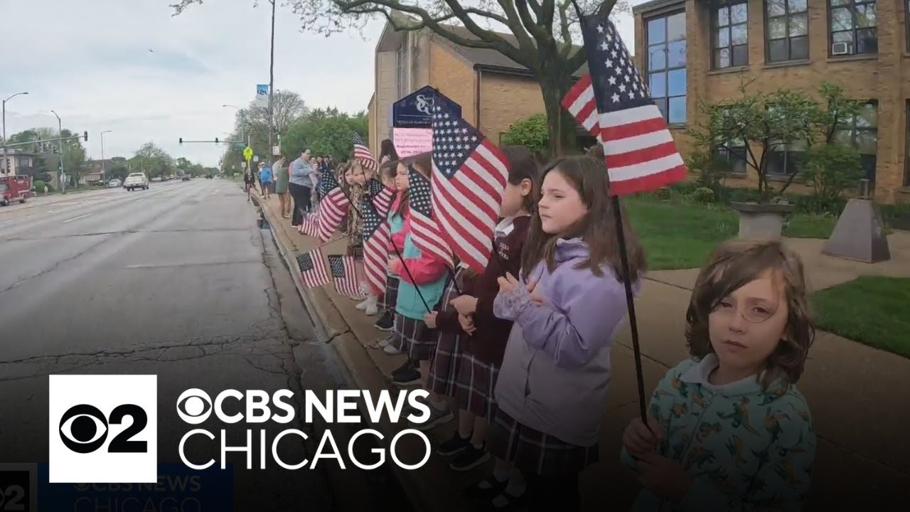 Chicago students honor fallen police officer during funeral procession ...