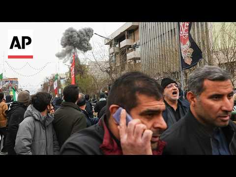 Video shows airstrike hitting Iran as thousands celebrate Quds Day