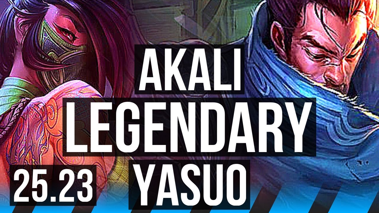 AKALI vs YASUO (MID) | 11/2/11, Legendary | BR Grandmaster | 25.23 ...