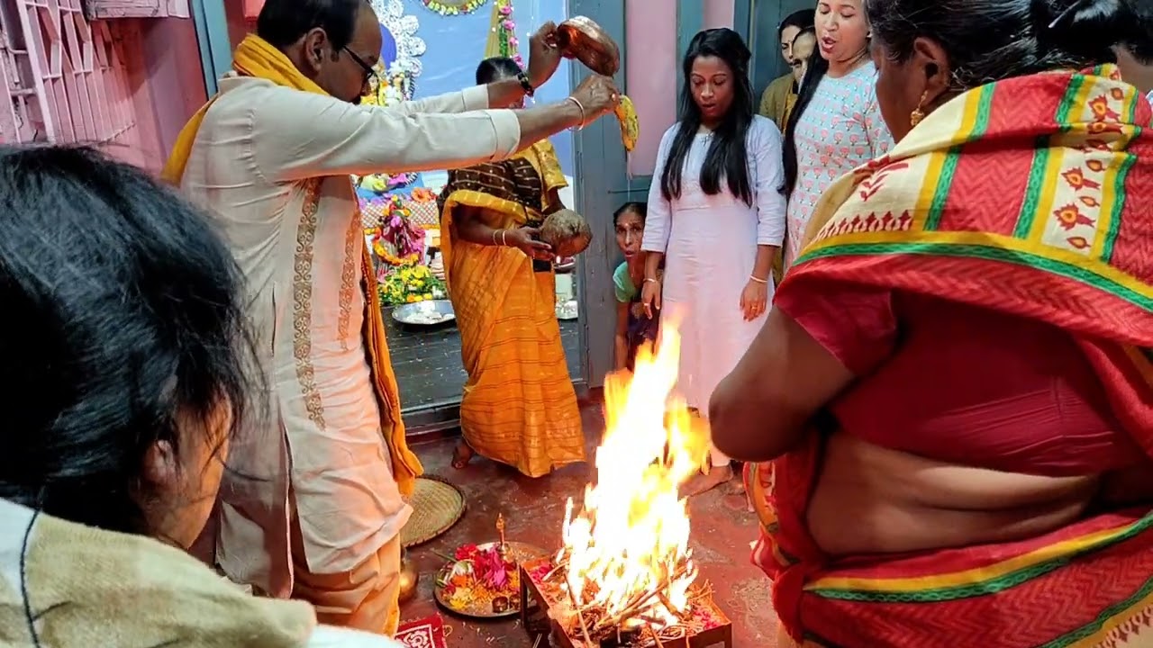Monosha Puja Havan In Shillong / #iskcon_shillong - YouTube