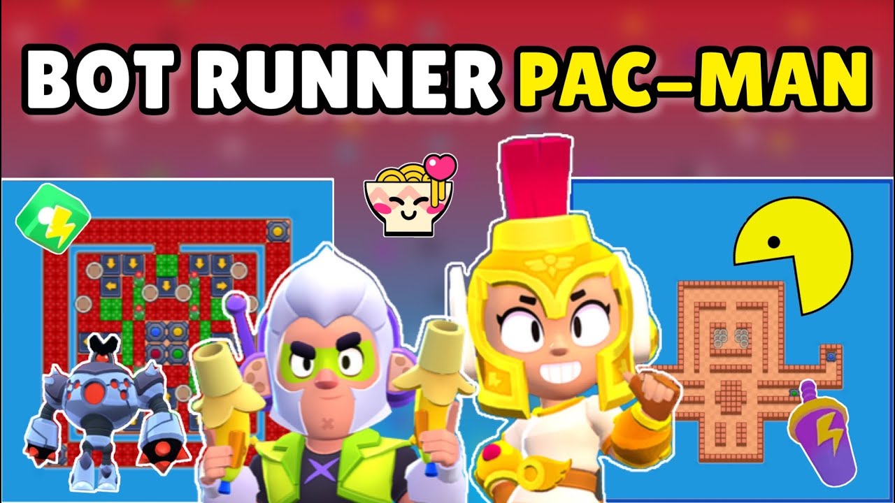 TWO MINIGAMES!?! BOT RUNNER & PACMAN!! - YouTube