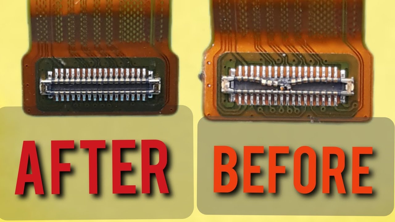 How to change replace any mobile phone broken LCD connecter - YouTube