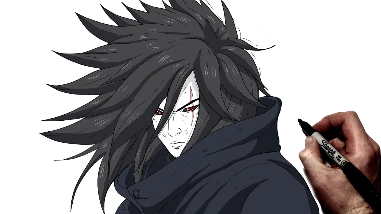 How To Draw Uchiha Madara (ALT) | Step By Step | Naruto - YouTube