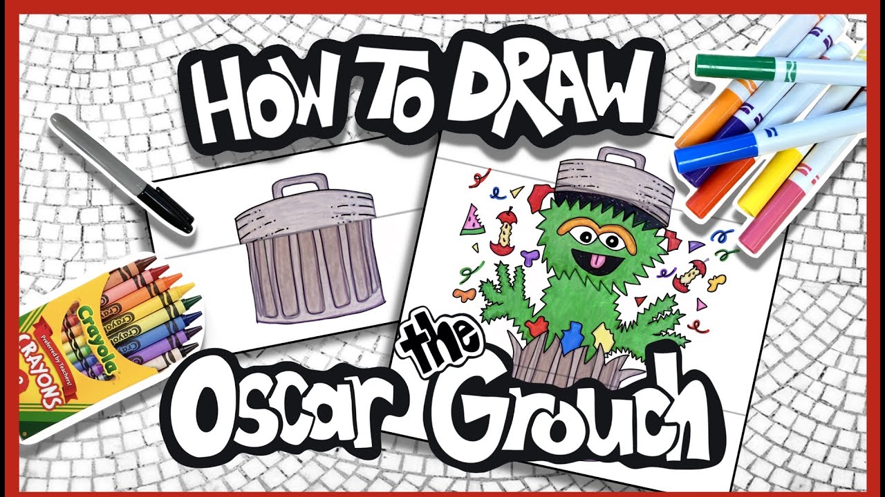 Oscar The Grouch Trash Can Clip Art