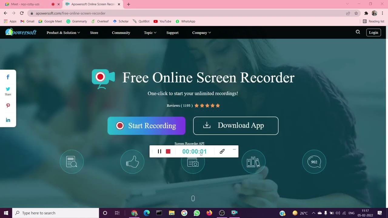 How to use apowersoft screen recorder with sound recording - YouTube