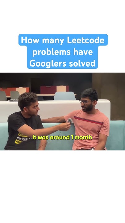 How many Leetcode problems Googlers have solved? #sde #google - YouTube