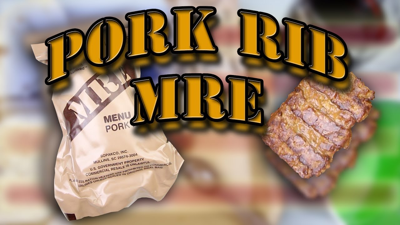 2012 *PORK RIB* MRE | MENU 16- (MEAL READY TO EAT) U.S. MILITARY RATION ...