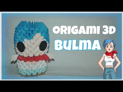 Como hacer a Bulma en origami 3D | Carol Sandoval - YouTube