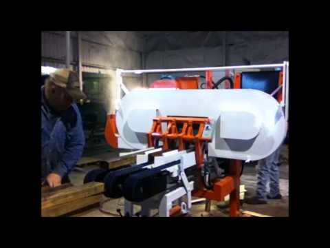 Morgan Custom Three Conveyor Band Resaw - YouTube