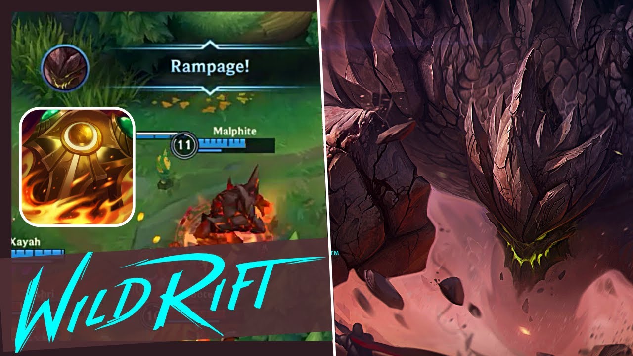 Wild Rift Malphite Best Build The Power ITEM BUILD & RUNES "THE ROCK ...