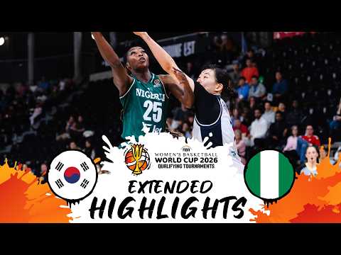 Korea 🇰🇷 v Nigeria 🇳🇬 | Extended Highlights | #FIBAWWC 2026 Qualifying Tournament