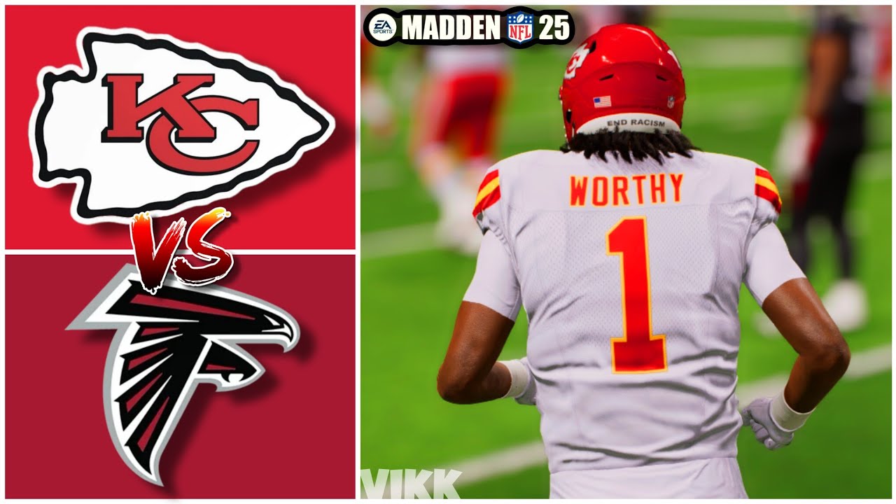 Chiefs vs Falcons Week 3 Simulation (Madden 25 Rosters) - YouTube
