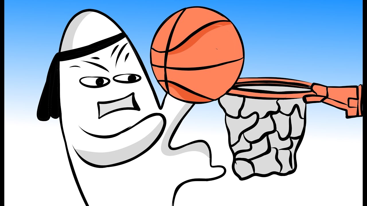 Basketball isn't easy for someone (Permainan basket tidaklah mudah ...