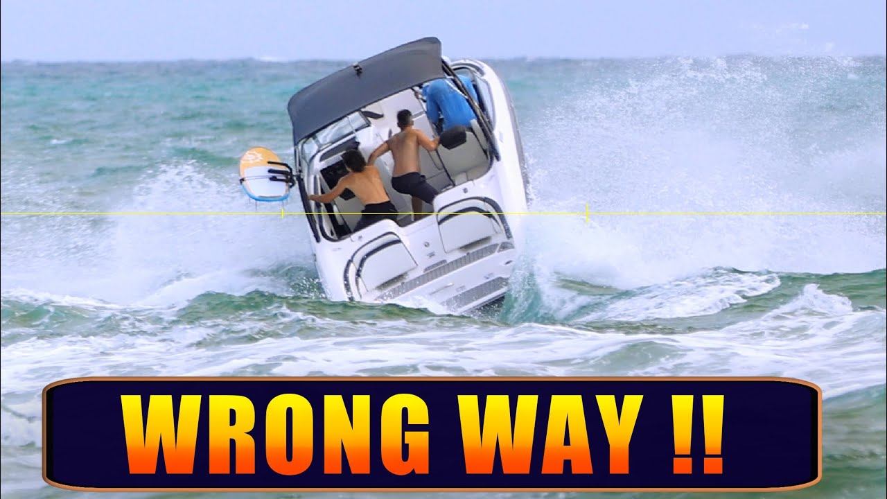 NEVER DO THIS | SMALL BOATS IN ROUGH WAVES | HAULOVER INLET | BOAT ZONE ...