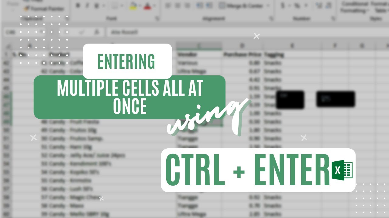 How To Copy Data To Multiple Cells Using CTRL ENTER Excel Tips How To Copy Data To Multiple Cells Using CTRL ENTER Excel Tips