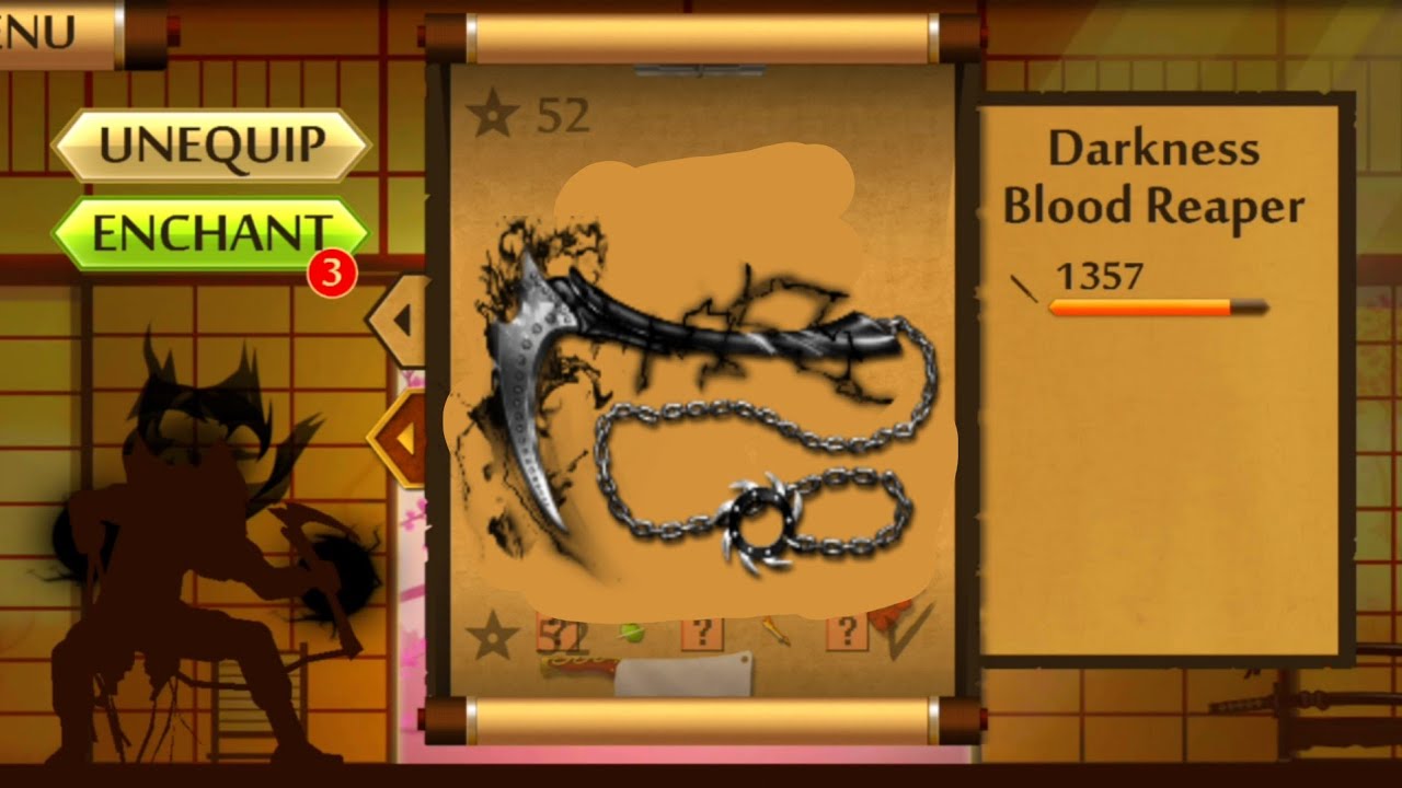 Shadow Fight 2 The Most Powerful Legendary Blood Reaper(Kusarigama ...