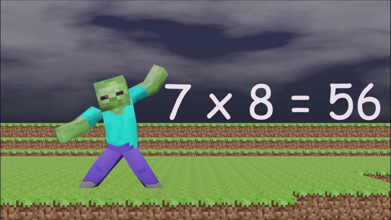 MINECRAFT - MULTIPLICATION TABLE - 7s - YouTube